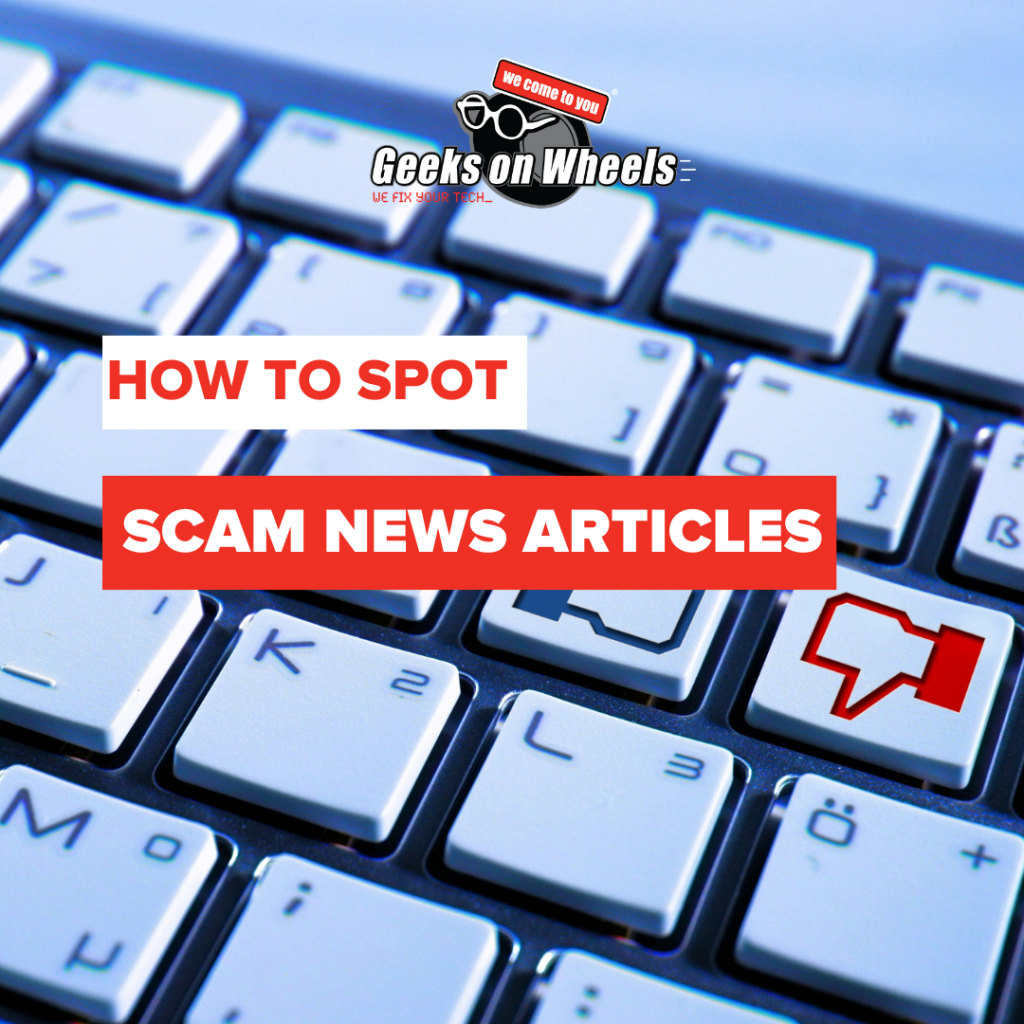 Fake News Story Scams - How To Spot Them